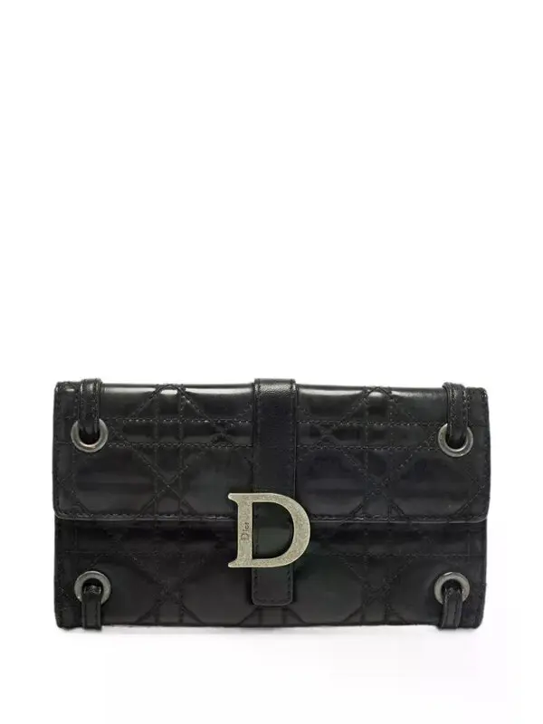 Dior Logo Wallet - Black