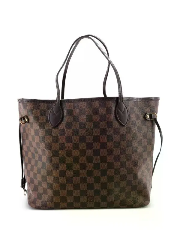 LOUIS VUITTON Neverfull Damier Mm Tote Bag - Brown