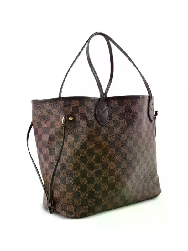 LOUIS VUITTON Neverfull Damier Mm Tote Bag - Brown