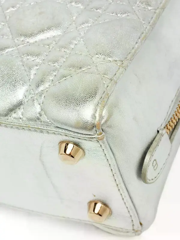 Dior Lily Cannage Tote Bag - Silver