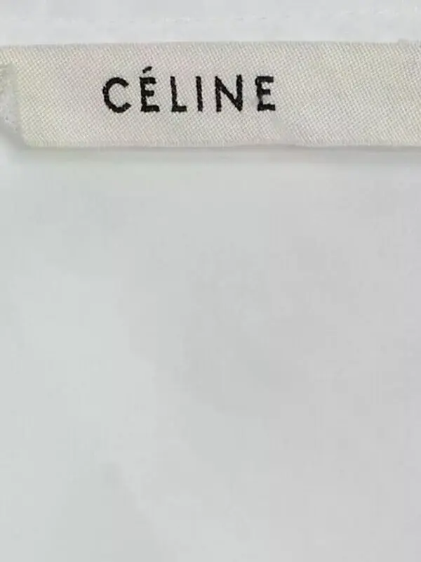 Celine Mandarin Collar Long Sleeve Shirt