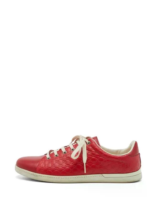 Gucci Ace Microguccissima Pattern Leather Sneakers