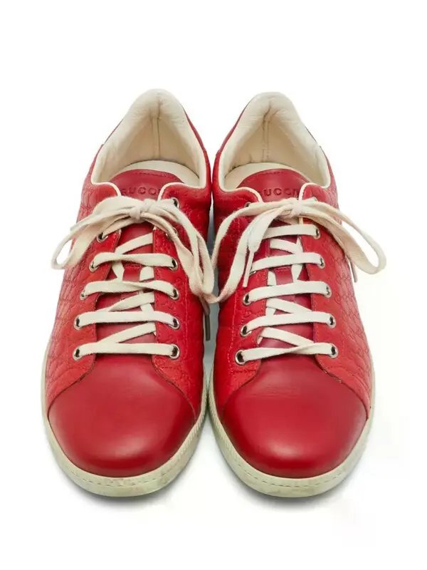 Gucci Ace Microguccissima Pattern Leather Sneakers
