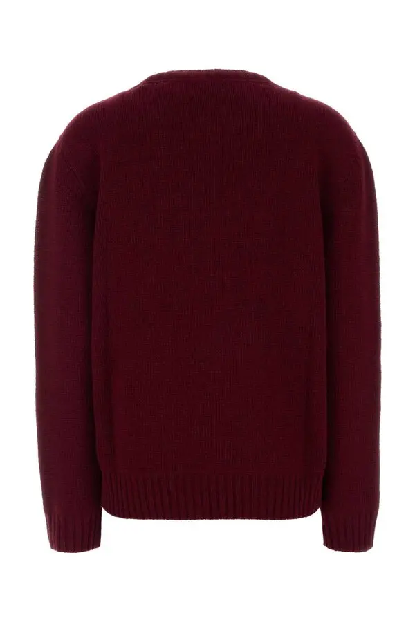 Prada Burgundy Wool Blend Sweater