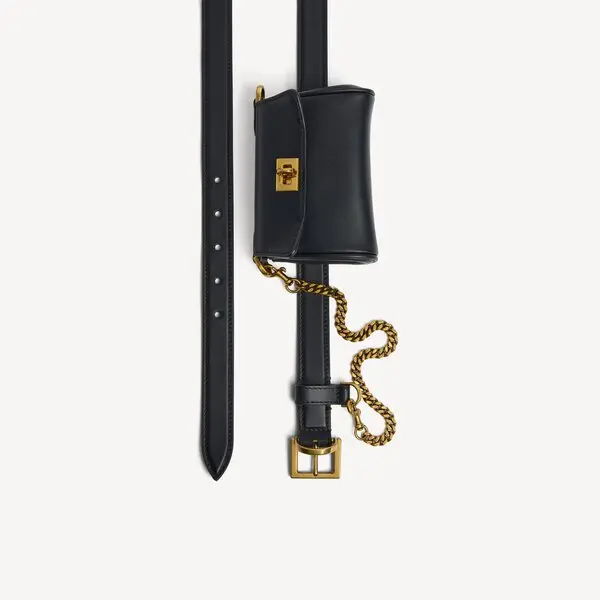 Balenciaga Rodeo Belt With Pouch - Black