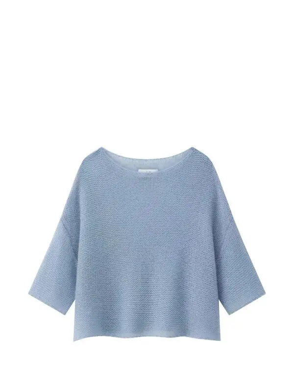 LU REN Benen Fine-knit Boat-neck Sweater