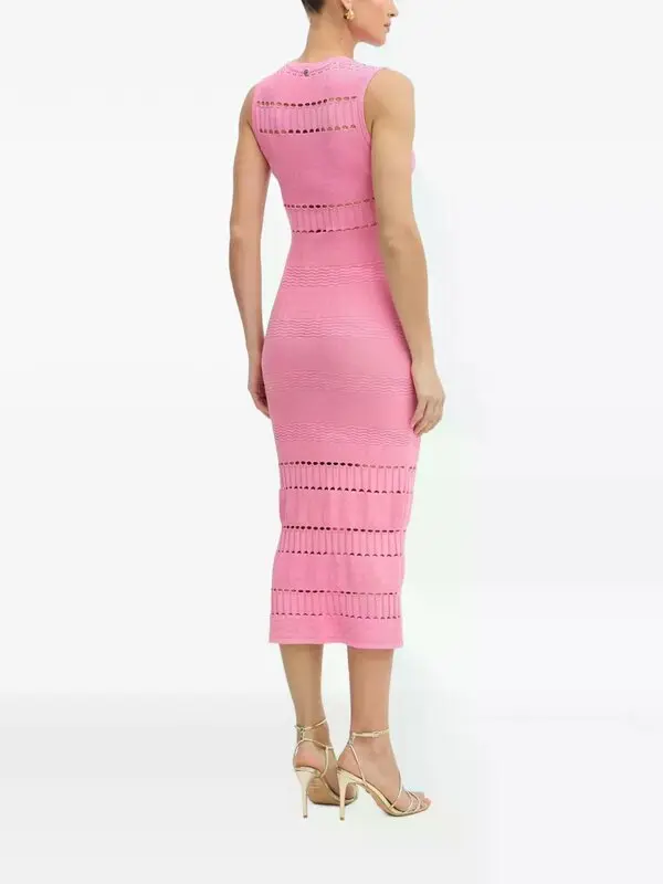 TWINSET Pointelle Knit Midi Dress
