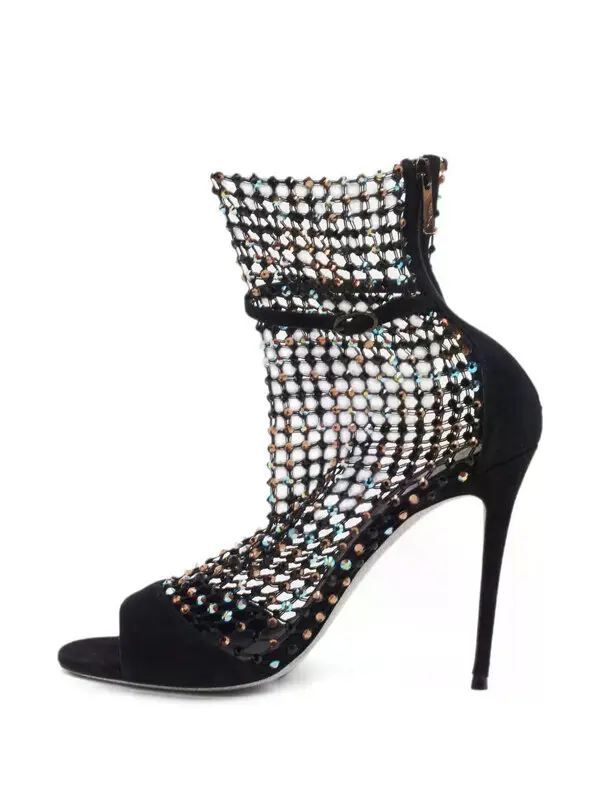 Rene Caovilla Embellished Stiletto Heeled Sandals - Black