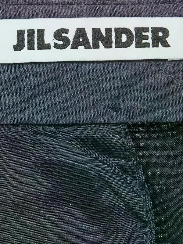 JIL SANDER Virgin Wool Slim Trousers