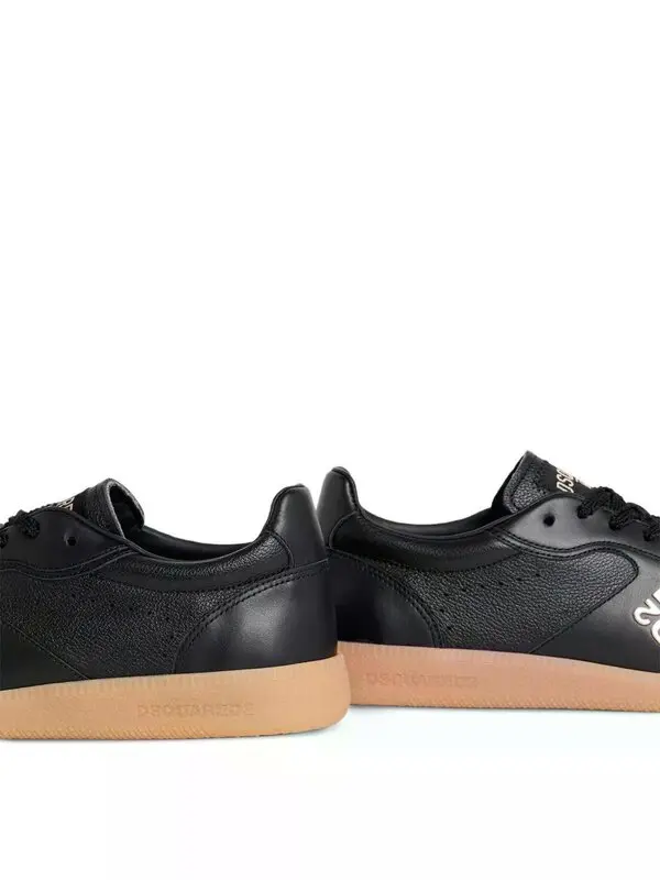 Dsquared2 Leather Low-top Sneakers With D2 Upside Down Detail