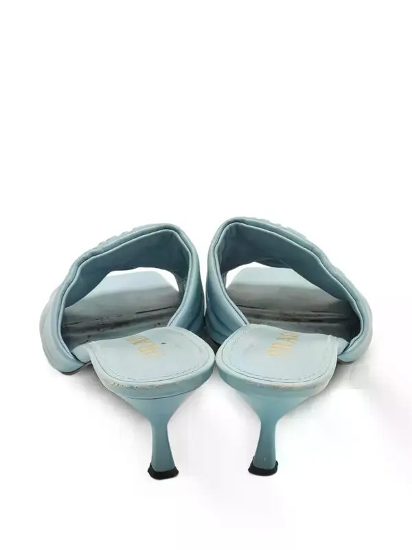 Prada Logo-appliqué Quilted Leather Sandals
