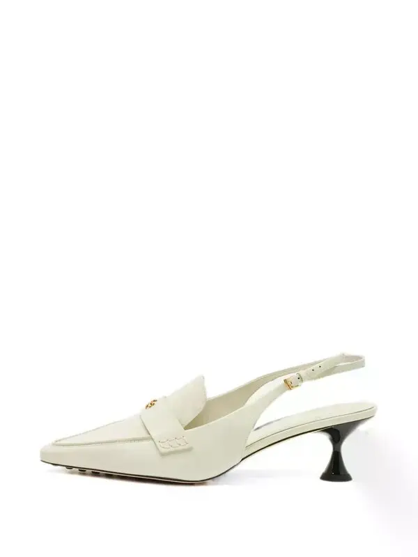 Tory Burch Logo Detail Slingback Pumps