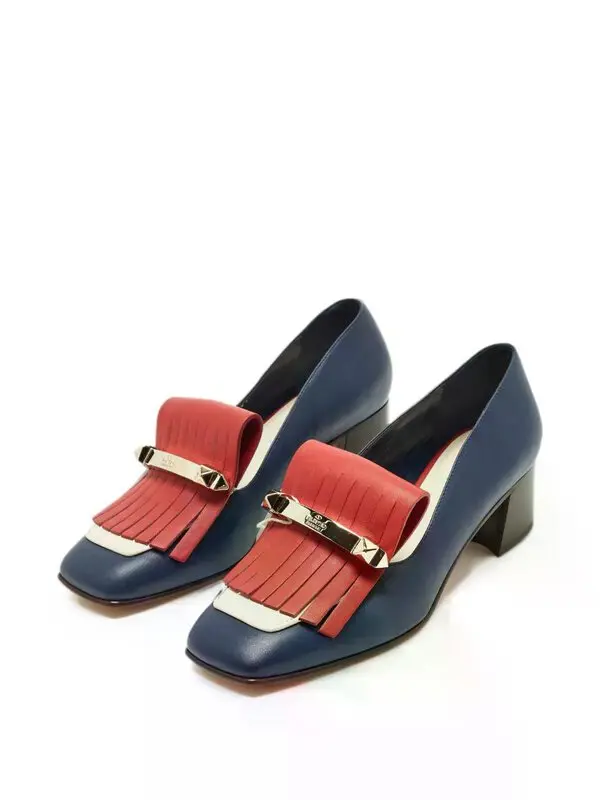 Valentino Garavani Rockstud Leather Pumps - Blue