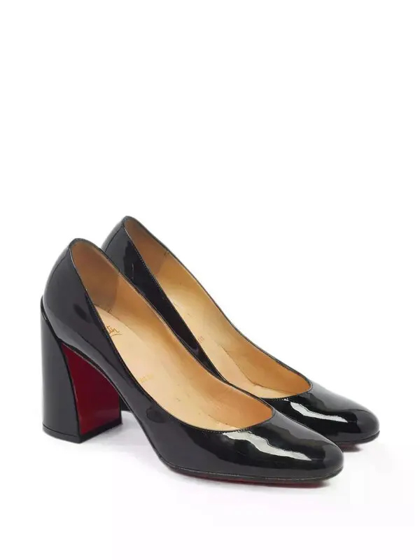 CHRISTIAN LOUBOUTIN Miss Sab Block Heel Pumps - Black