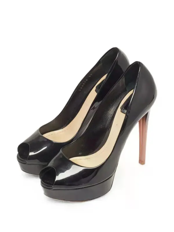 Dior Peep-toe Pumps With Gradient Heel