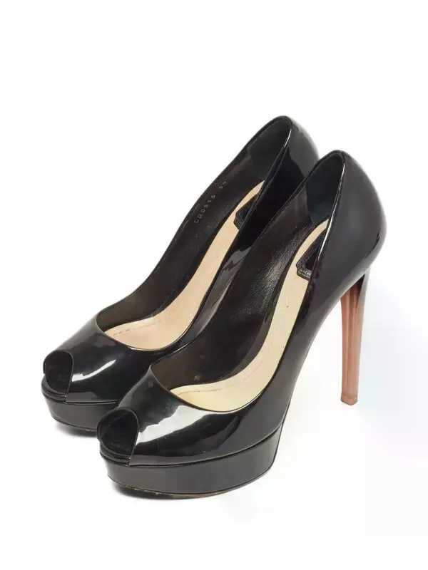 Dior Peep-toe Pumps With Gradient Heel