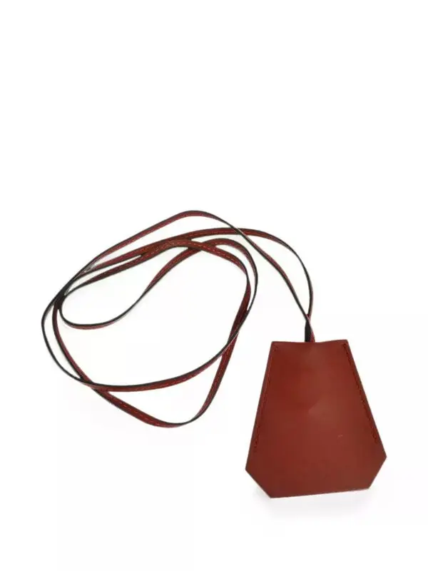 Hermès Clochette Necklace Pendant - Red