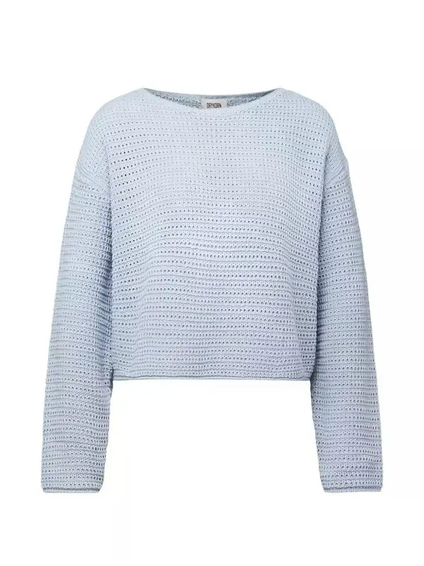 DRYKORN Open-knit Boat-neck Sweater