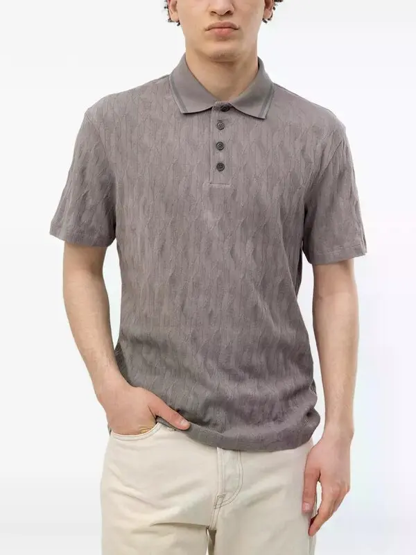 Hugo Dunik Textured-knit Polo Shirt