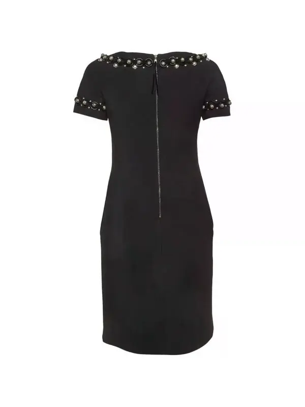 Dolce & Gabbana Embellished Wool Dress - Black