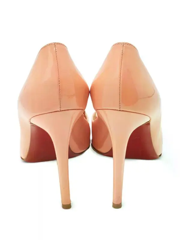 CHRISTIAN LOUBOUTIN Patent Leather Pointed Toe Stiletto Pumps