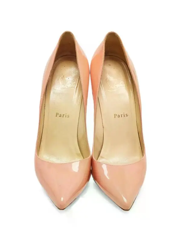CHRISTIAN LOUBOUTIN Patent Leather Pointed Toe Stiletto Pumps
