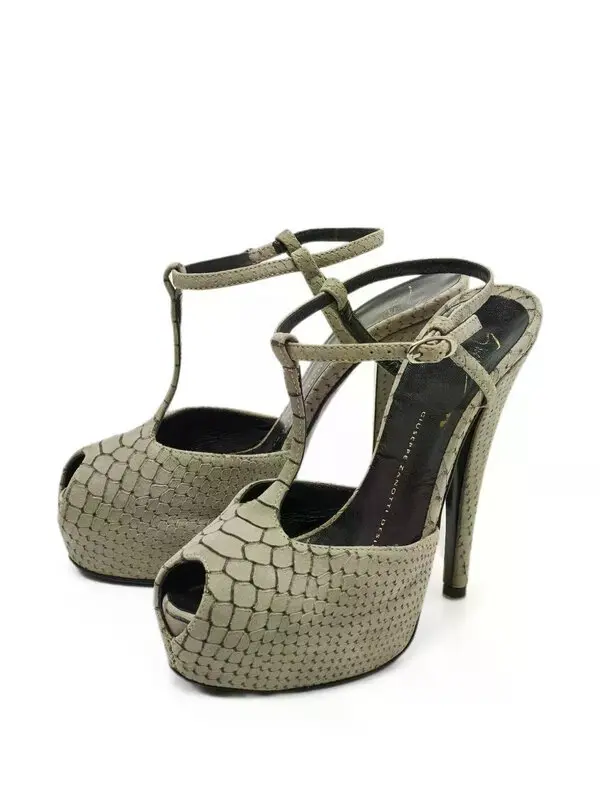 GIUSEPPE ZANOTTI Peep-toe T-bar Sandals