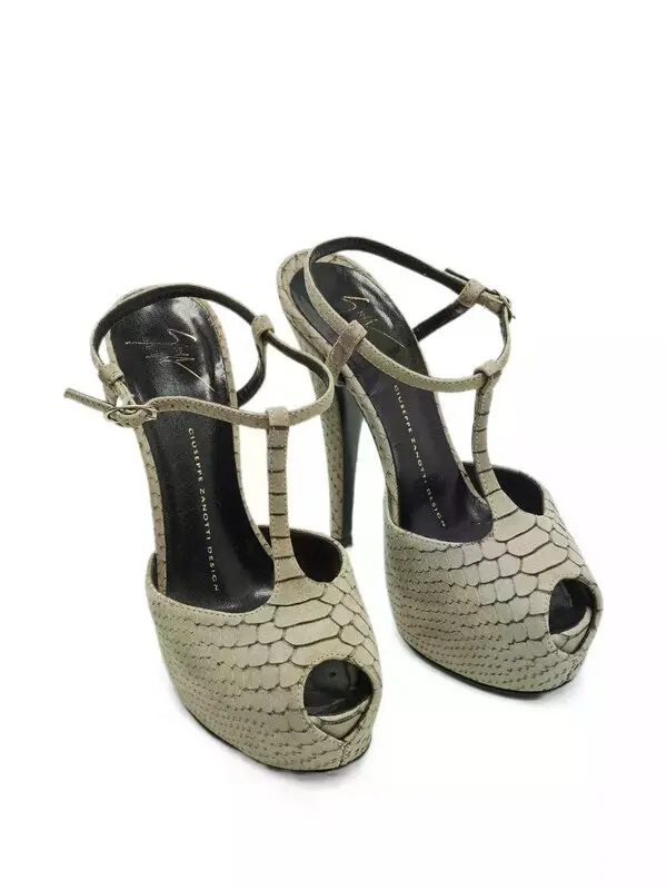 GIUSEPPE ZANOTTI Peep-toe T-bar Sandals
