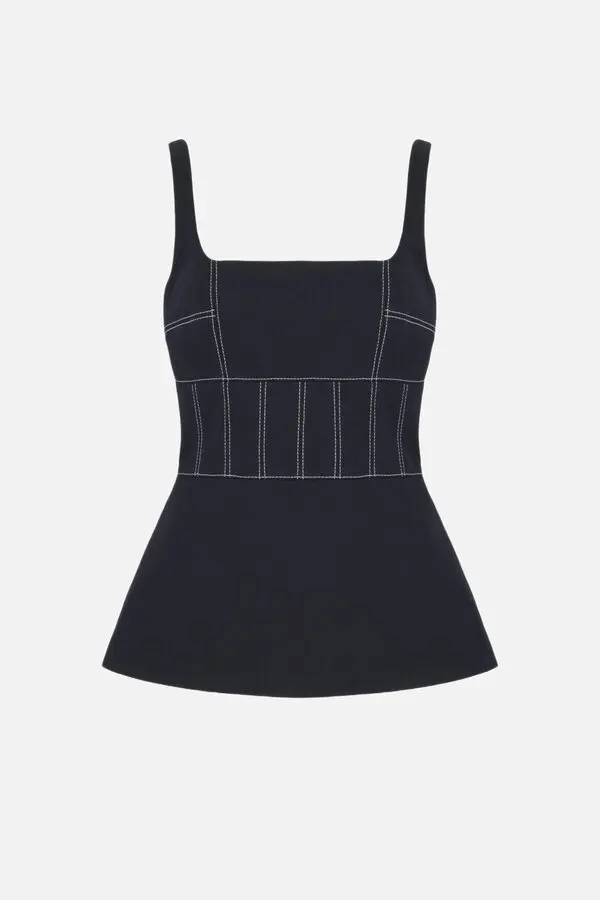 EMILIA WICKSTEAD Narran Top In Denim