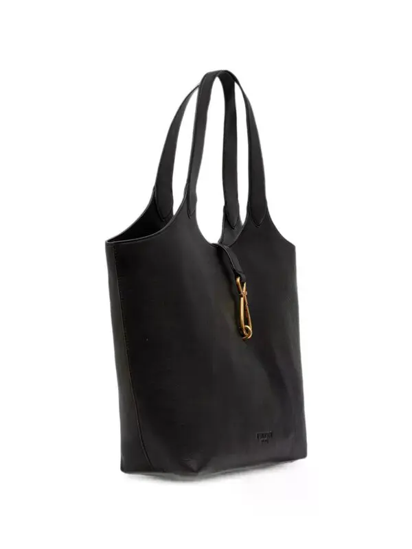 TWINSET Hook-fastening Leather Tote Bag - Black