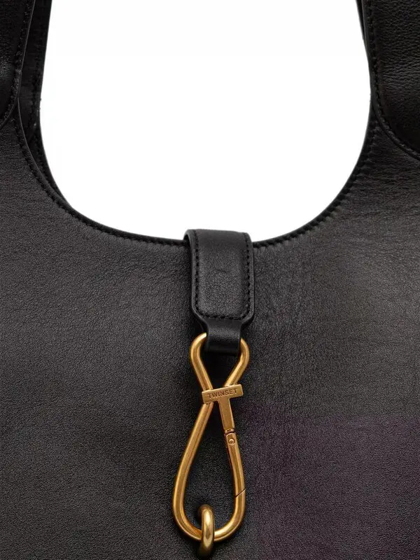TWINSET Hook-fastening Leather Tote Bag