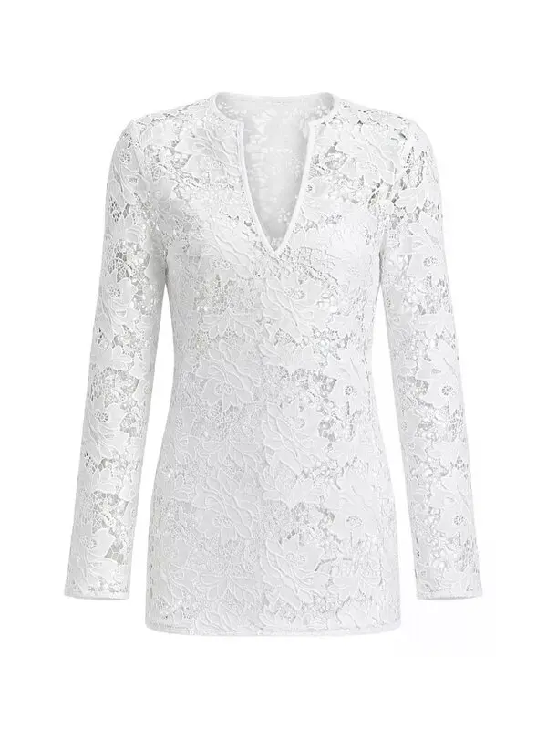 SOLAQUA Daphne Floral-lace Tunic