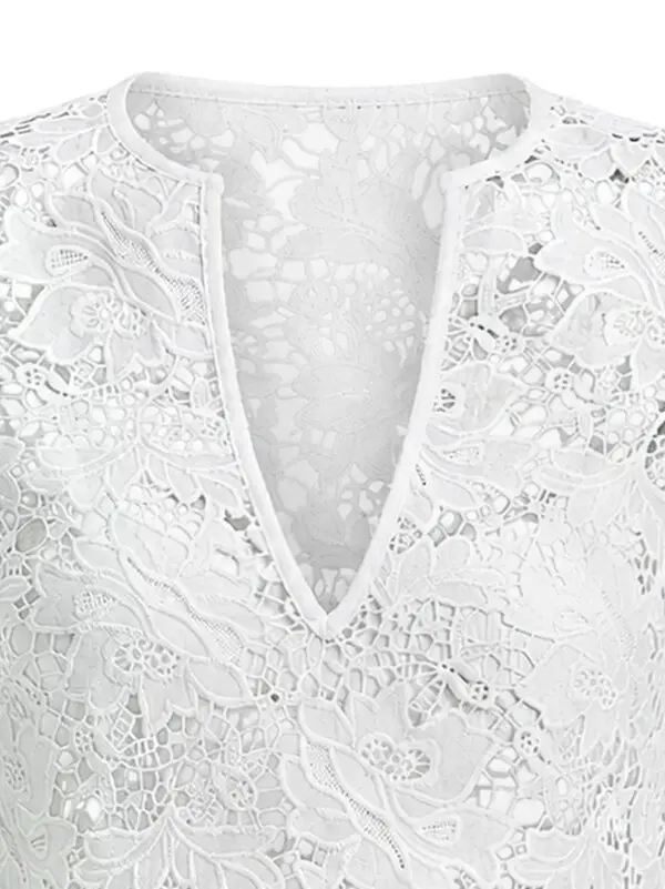 SOLAQUA Daphne Floral-lace Tunic
