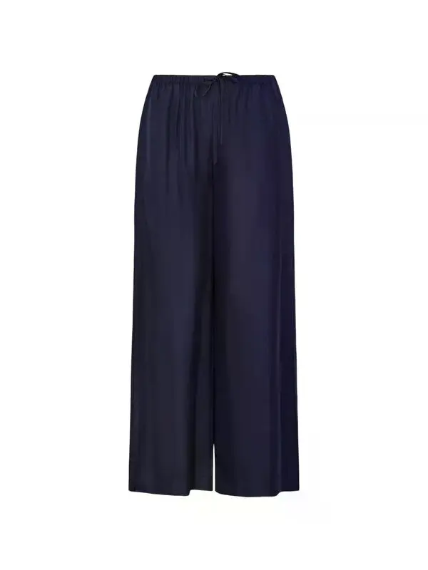 PATRICK ASSARAF Silk Palazzo Pants - Blue