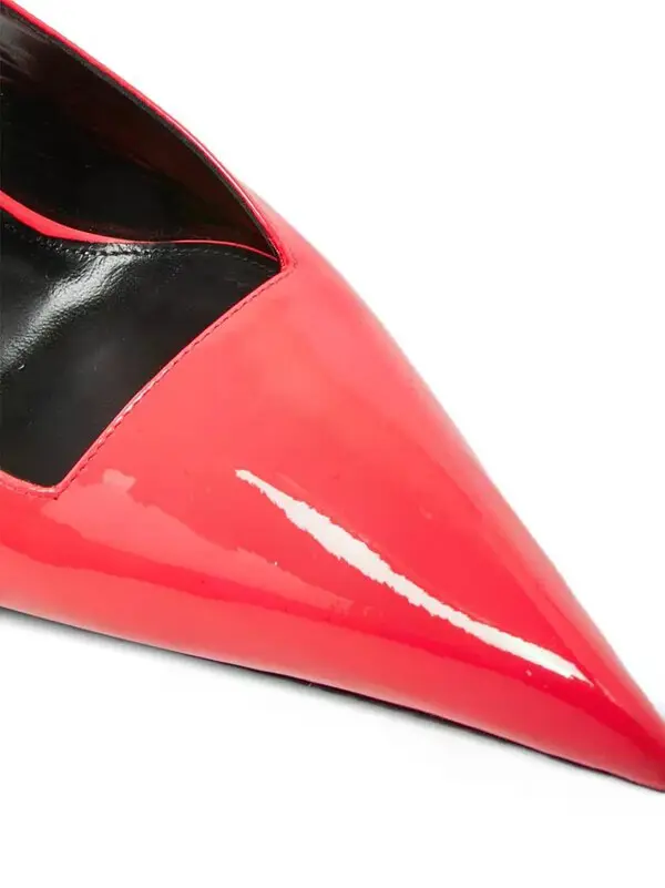Saint Laurent Patent Leather Kiss Slingback Pumps