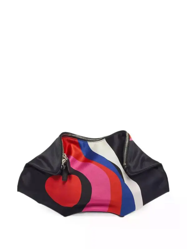 Alexander McQueen Medium De Manta Clutch Bag - Black