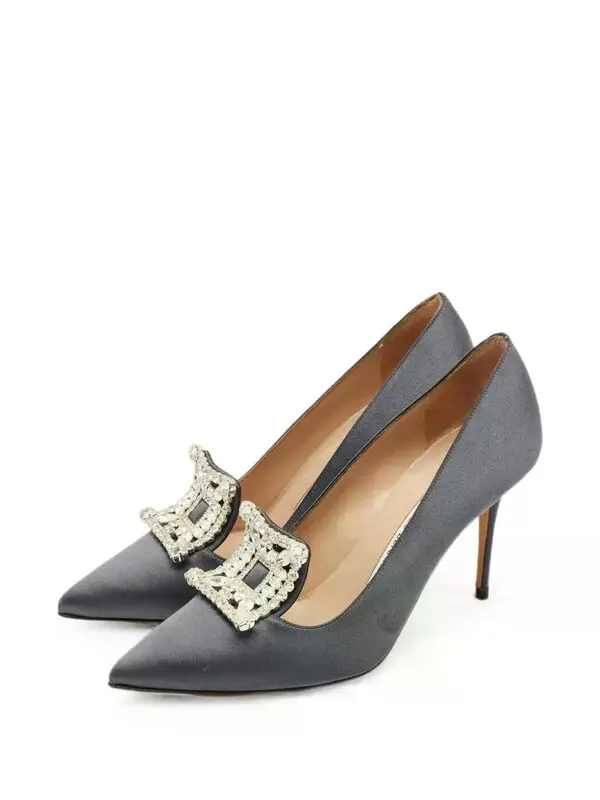 Manolo Blahnik Borlak Crystal-embellished Pumps