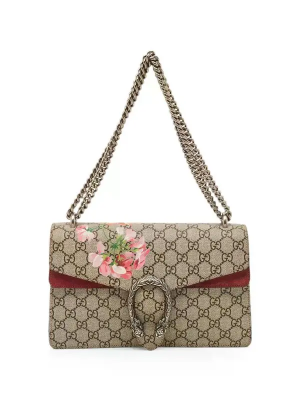 Gucci Dionysus Blooms Gg Supreme Shoulder Bag - Neutrals