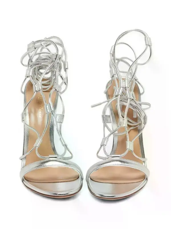 GIANVITO ROSSI Leather Ankle-wrap Sandals
