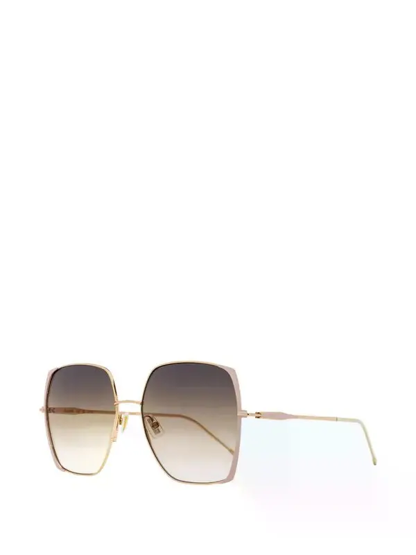 BOSS Geometric Frame Sunglasses