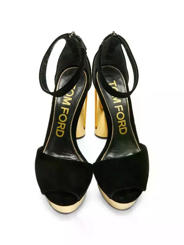 TOM FORD Velvet Platform Sandals