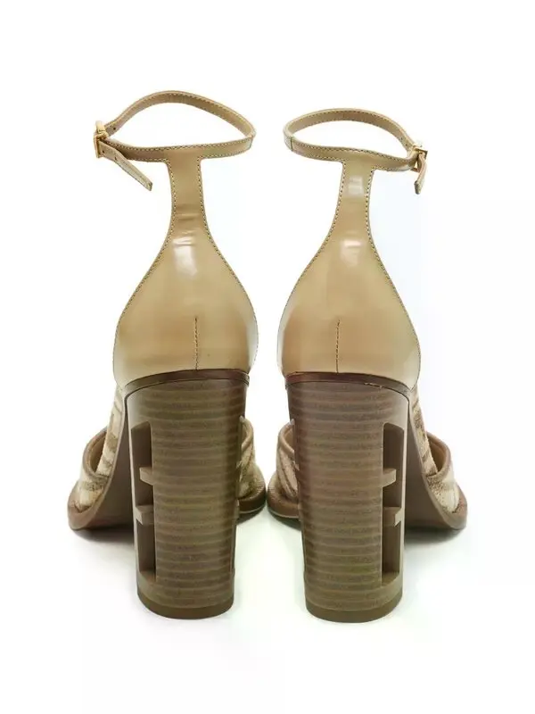 Fendi Zucca-motif Heeled Pumps