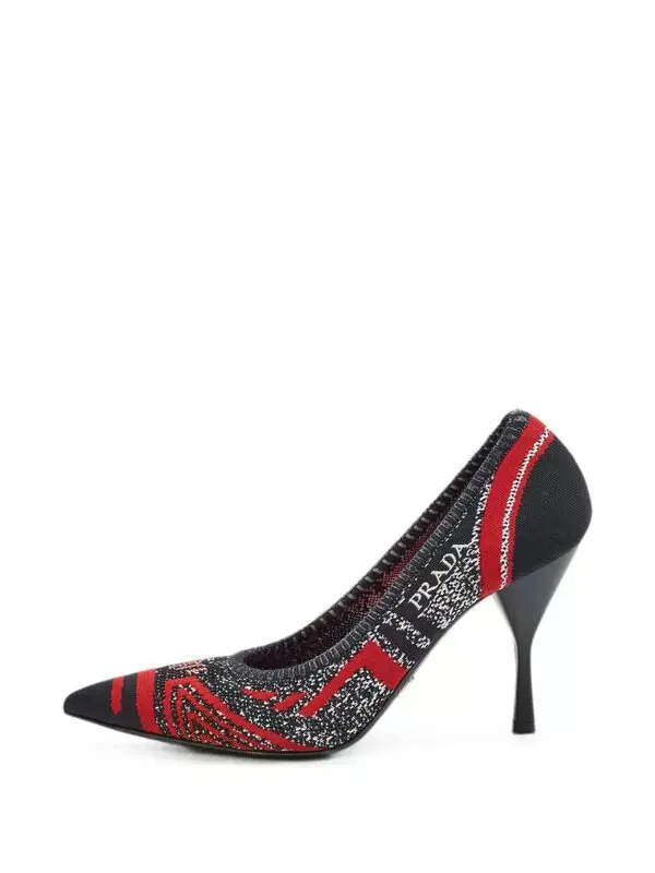 Prada Pointed-toe Knit Pumps