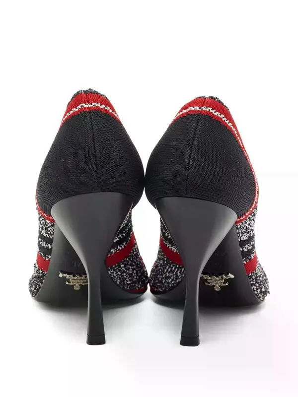 Prada Pointed-toe Knit Pumps