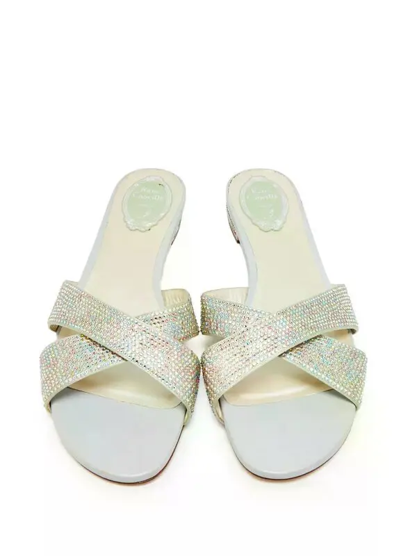 Rene Caovilla Embellished Criss-cross Sandals