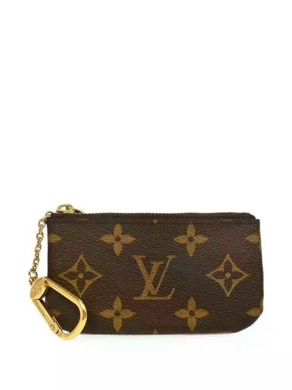 LOUIS VUITTON 2009 Pochette Clés Monogram Coin Purse - Brown
