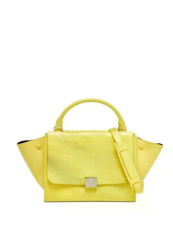 Celine Trapeze Winged Handbag - Yellow