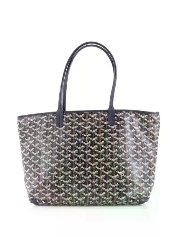 Goyard Artois Pm Coated Canvas Tote Bag - Black