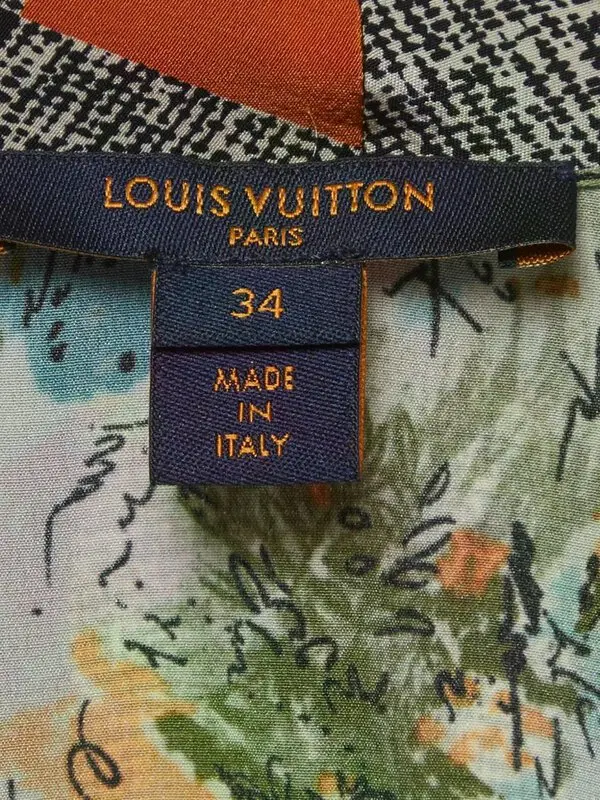 LOUIS VUITTON Grace Coddington Cowl Neck Blouse