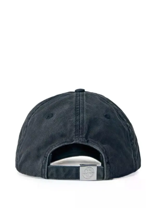 Stone Island Embroidered Logo Baseball Cap - Grey